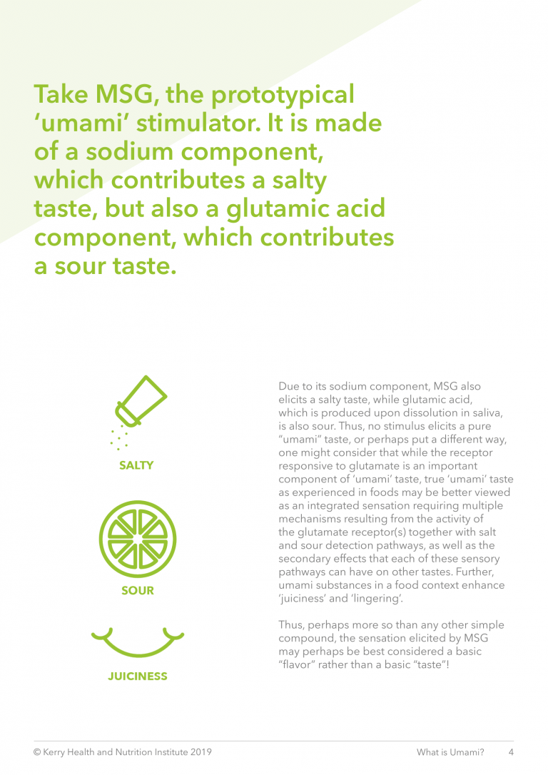 Umami - The Taste that Perplexes – Kerry Health And Nutrition Institute